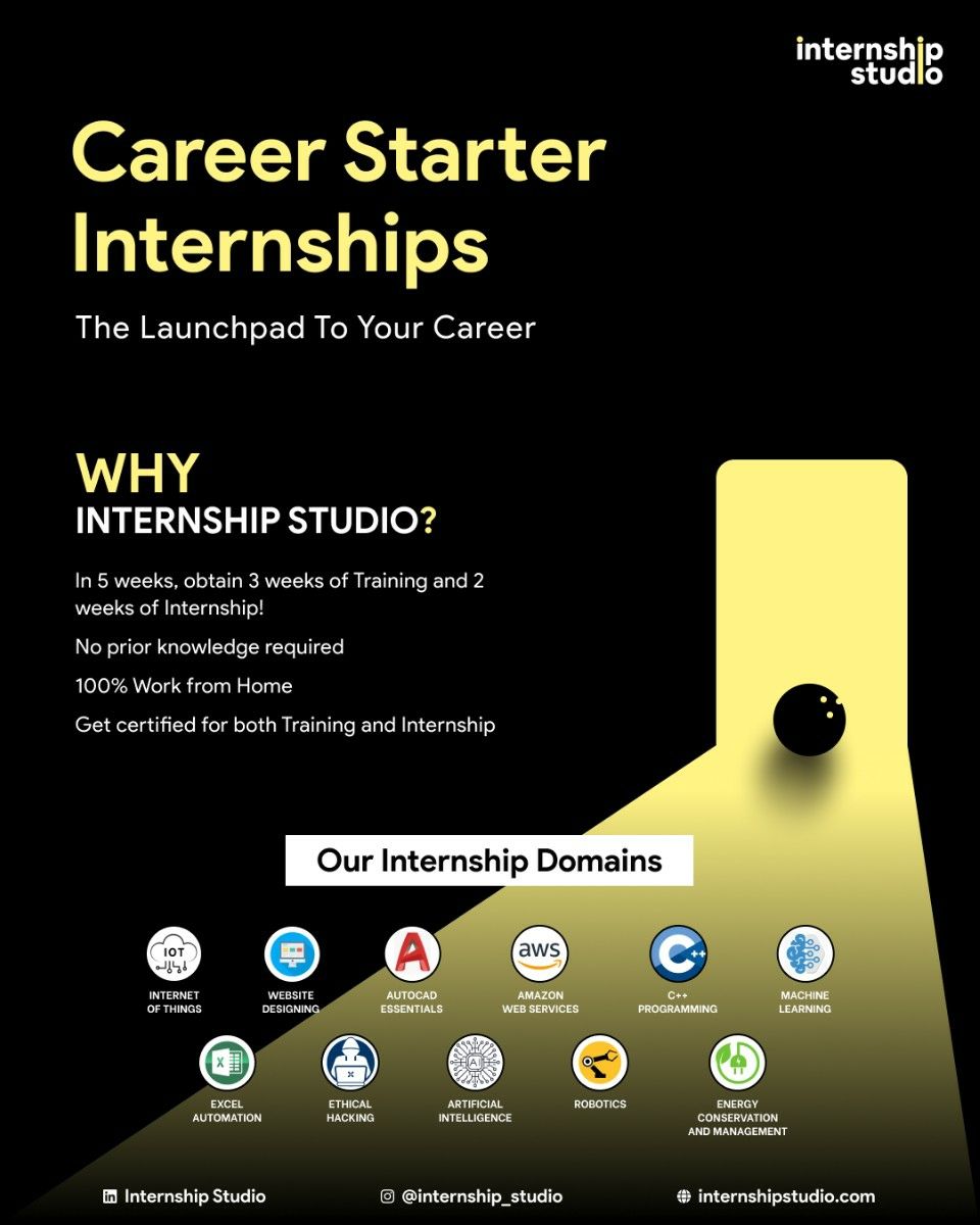 Yash Dahake on LinkedIn: #internshipstudio Yash Dahake on LinkedIn: #internshipstudio