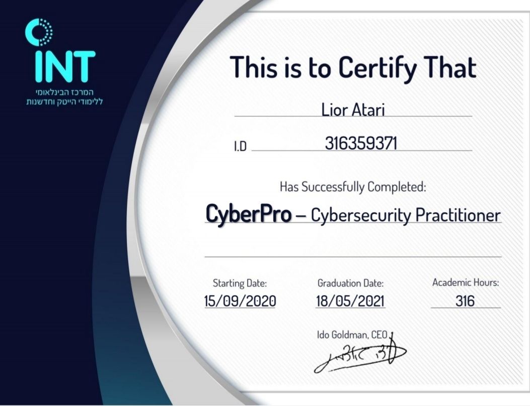 Lior Atari on LinkedIn: #cybersecurity Lior Atari on LinkedIn: #cybersecurity