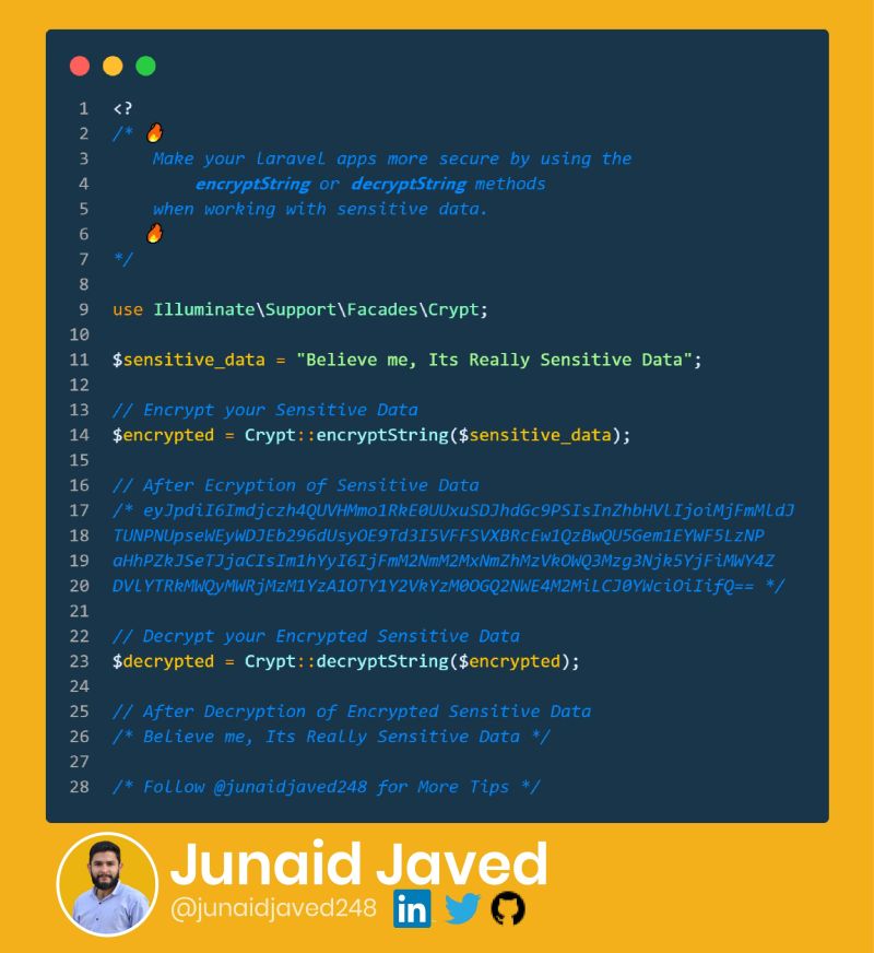 Junaid Javed 🇵🇰 on LinkedIn: #phptip #php #php8 #laravel #laravelphp # ... Junaid Javed 🇵🇰 on LinkedIn: #phptip #php #php8 #laravel #laravelphp # ...