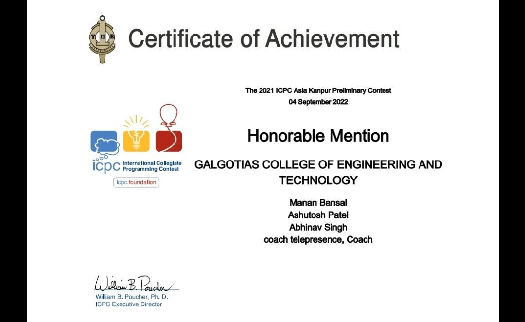 Manan Bansal on LinkedIn: #programming #coding #icpc #motivation # ... Manan Bansal on LinkedIn: #programming #coding #icpc #motivation # ...