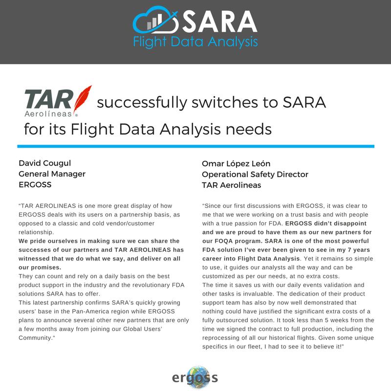 SARA by ERGOSS on LinkedIn: SARA Flight Data Analysis Solution has been ... SARA by ERGOSS on LinkedIn: SARA Flight Data Analysis Solution has been ...