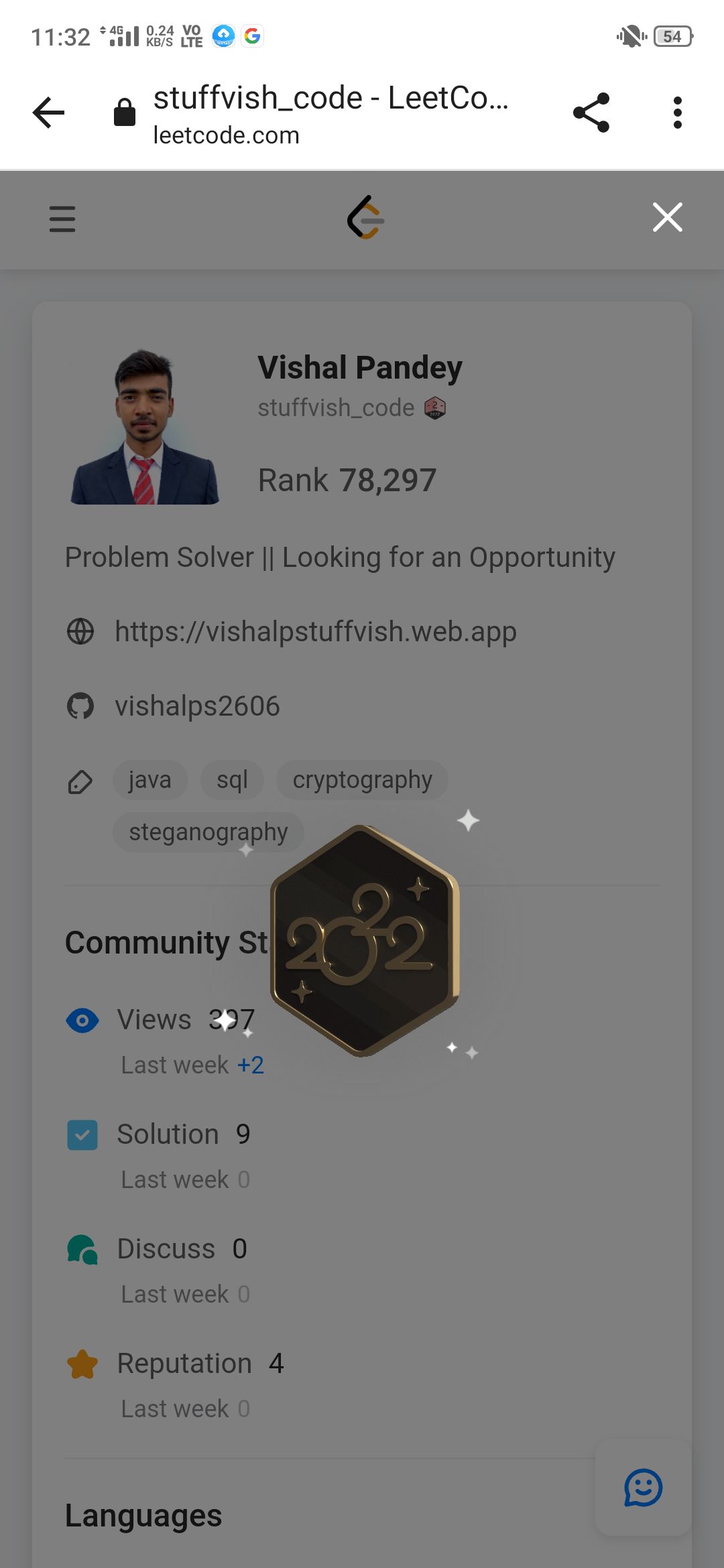 Vishal Pandey on LinkedIn: #leetcode2022 #leetcode Vishal Pandey on LinkedIn: #leetcode2022 #leetcode