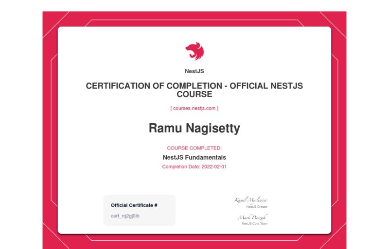 Ramu Nagisetty on LinkedIn: #nestjs #coding #apidevelopment # ... Ramu Nagisetty on LinkedIn: #nestjs #coding #apidevelopment # ...
