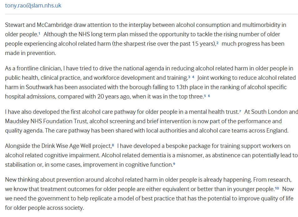 Dr Tony Rao MD MSc MRCPsych on LinkedIn: Dr Tony Rao MD MSc MRCPsych on LinkedIn: