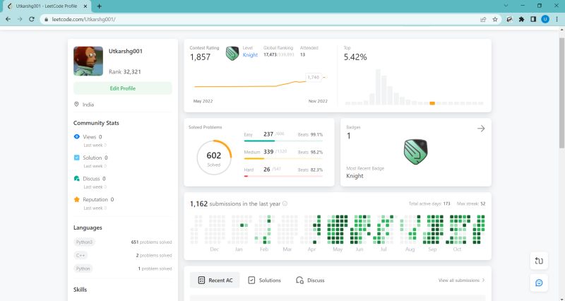 Utkarsh Gupta on LinkedIn: #leetcode #contest #knight | 16 comments Utkarsh Gupta on LinkedIn: #leetcode #contest #knight | 16 comments