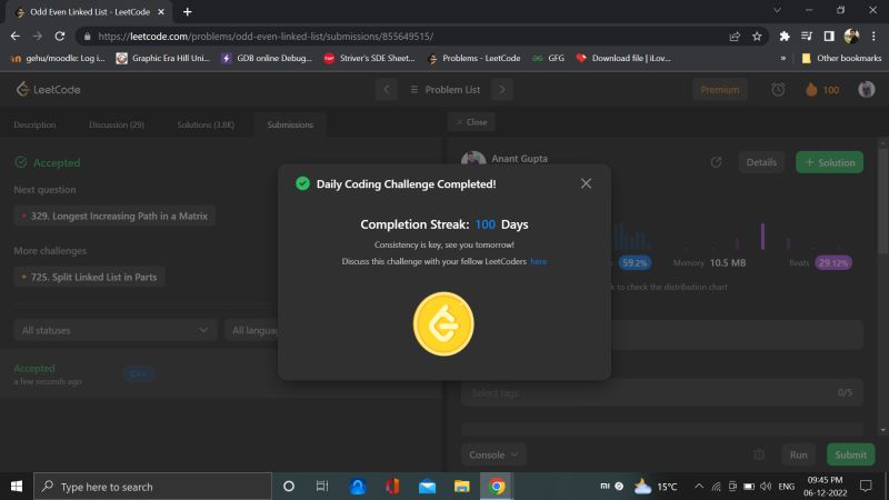 Anant Gupta on LinkedIn: #leetcode #leetcode #streak #dsa #coding # ... Anant Gupta on LinkedIn: #leetcode #leetcode #streak #dsa #coding # ...