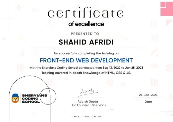 Shahid Afridi on LinkedIn: #frontenddeveloper #html5 #css3 #javascript ... Shahid Afridi on LinkedIn: #frontenddeveloper #html5 #css3 #javascript ...
