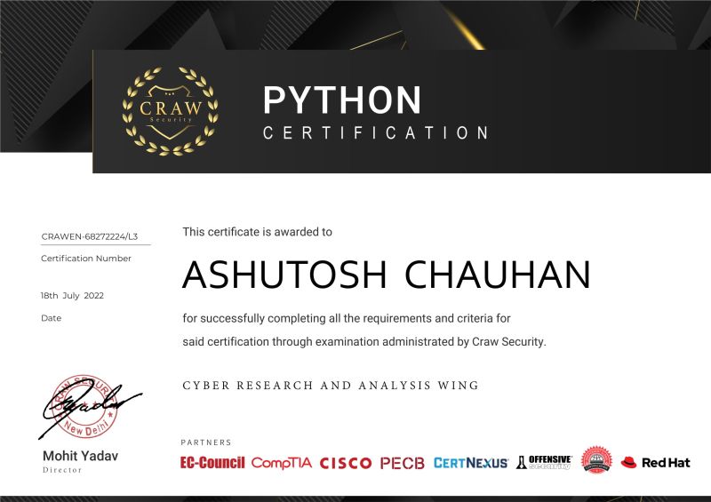 Mohit Yadav on LinkedIn: #crawsec Mohit Yadav on LinkedIn: #crawsec