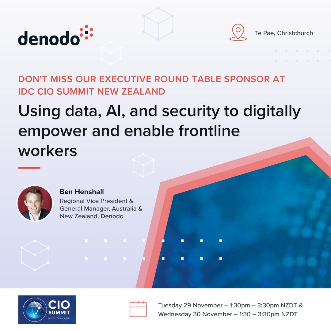 Denodo on LinkedIn: #denodo #nzcio Denodo on LinkedIn: #denodo #nzcio