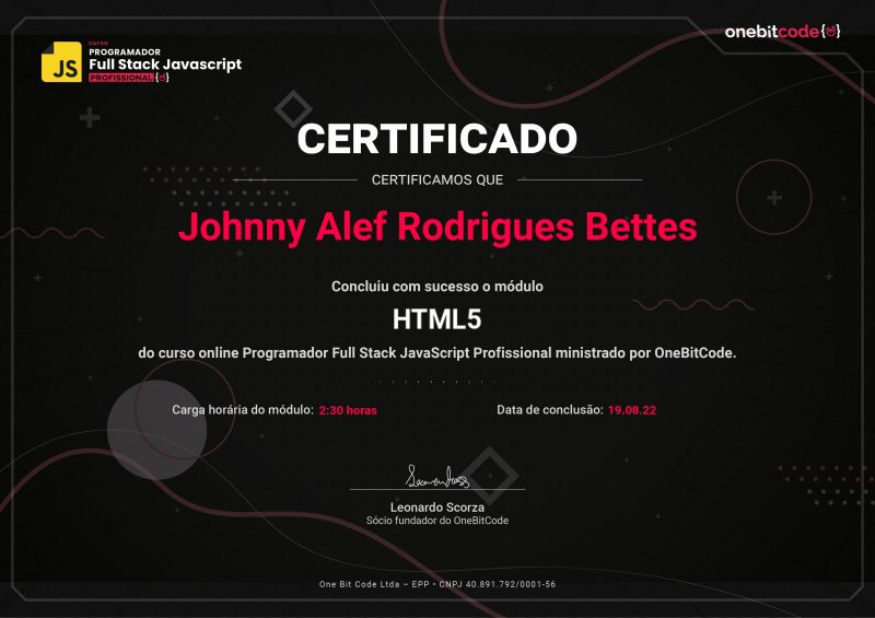Johnny Bettes no LinkedIn: #dev #html #onebitcode Johnny Bettes no LinkedIn: #dev #html #onebitcode
