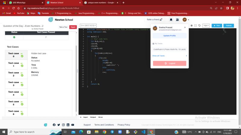 Sneha Prasad on LinkedIn: #cplusplus #day3 #30daysofcode #community # ... Sneha Prasad on LinkedIn: #cplusplus #day3 #30daysofcode #community # ...