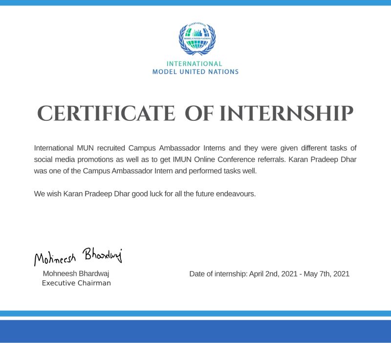 Karan Dhar on LinkedIn: #internationalmun #mun #imun # ... Karan Dhar on LinkedIn: #internationalmun #mun #imun # ...