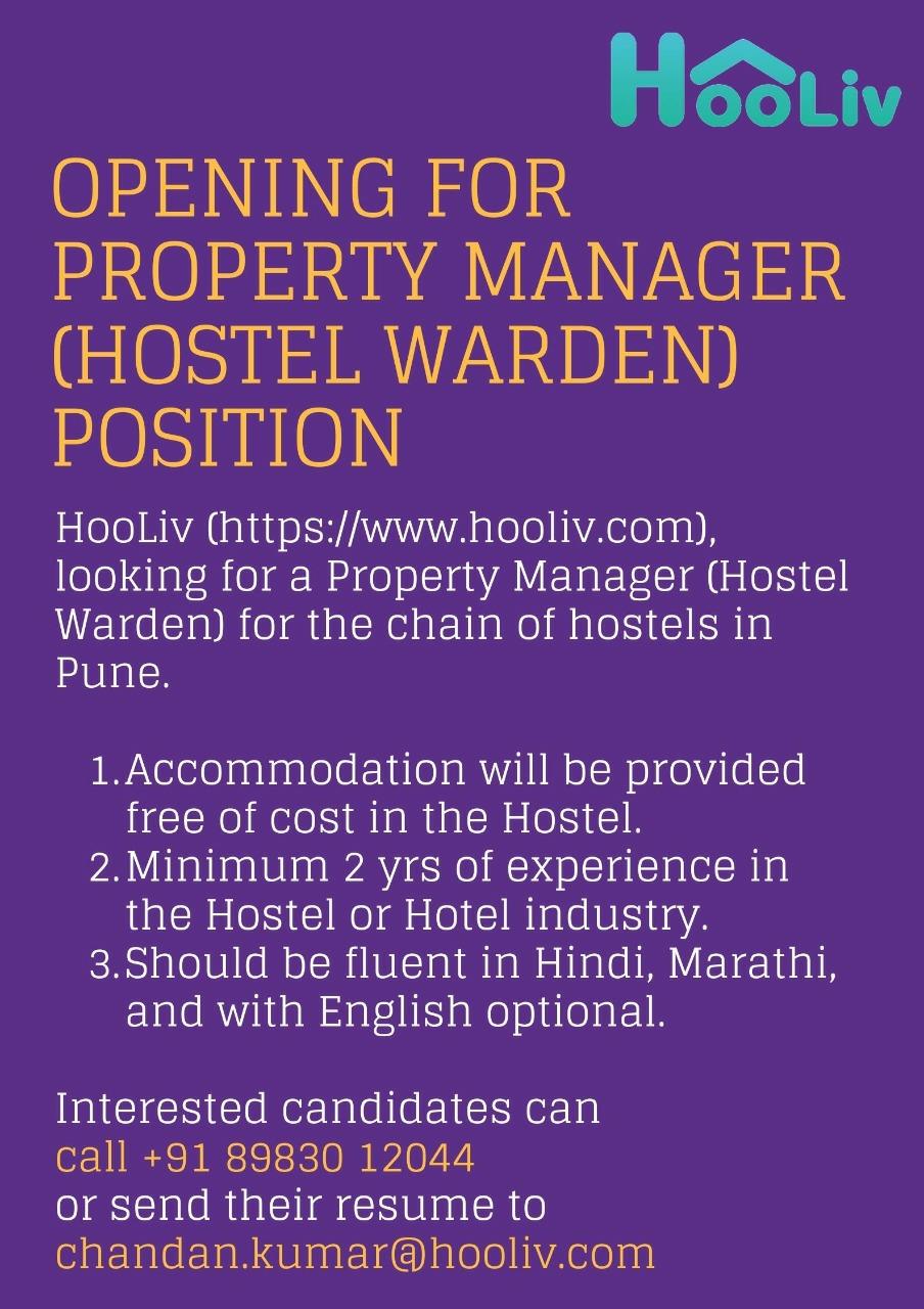 Chandan Kumar on LinkedIn: #hiringalert #propertymanager #pune Chandan Kumar on LinkedIn: #hiringalert #propertymanager #pune