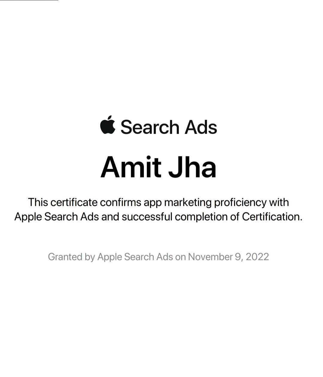 Amit Jha on LinkedIn: #applesearchads Amit Jha on LinkedIn: #applesearchads