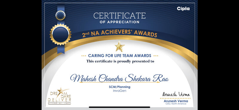 Mahesh Kumar C Rao on LinkedIn: #na2023achievers | 11 comments Mahesh Kumar C Rao on LinkedIn: #na2023achievers | 11 comments