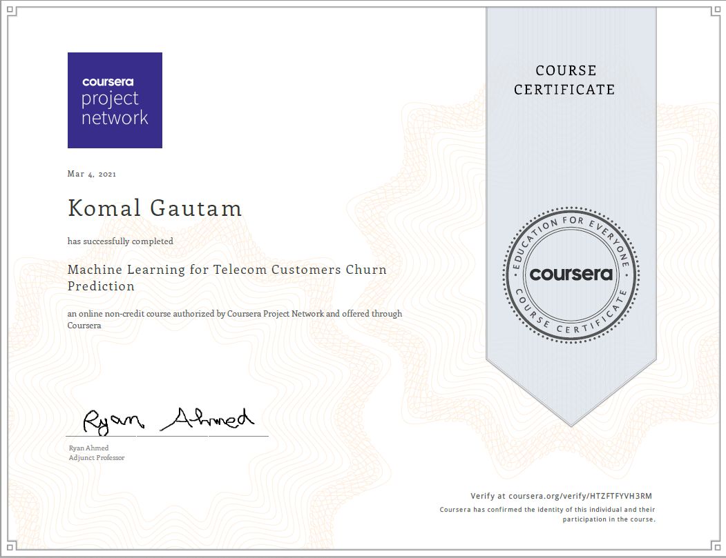 Komal Gautam on LinkedIn: #datascience #machinelearning #analytics #telecom Komal Gautam on LinkedIn: #datascience #machinelearning #analytics #telecom