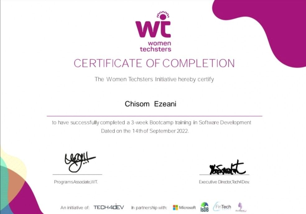 Chisom Ezeani on LinkedIn: #tech4dev #microsoft #isdb # ... Chisom Ezeani on LinkedIn: #tech4dev #microsoft #isdb # ...