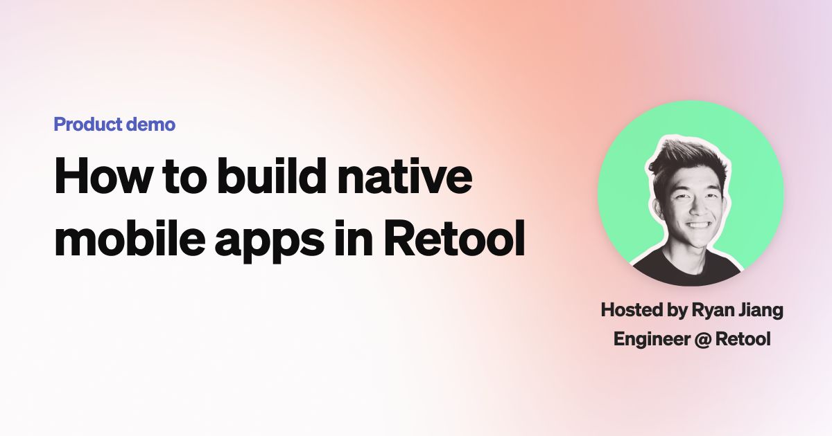 Daniel Deubler on LinkedIn: Product Demo: How to build native apps in ... Daniel Deubler on LinkedIn: Product Demo: How to build native apps in ...