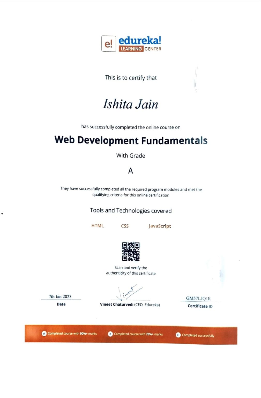 Ishita Jain on LinkedIn: #webdevelopment #certificate #edureka #html # ... Ishita Jain on LinkedIn: #webdevelopment #certificate #edureka #html # ...