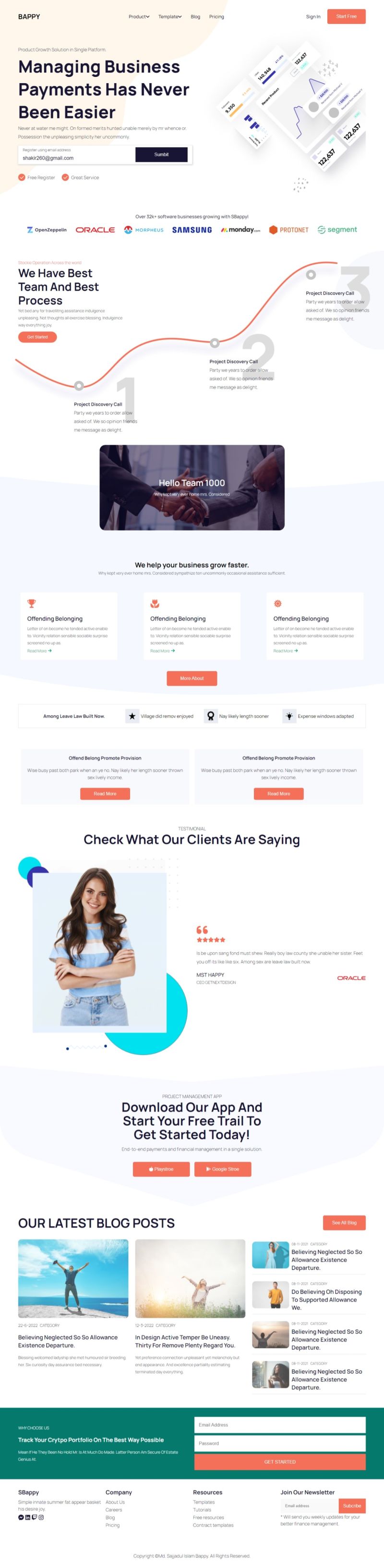 Md Sajjadul Islam Bappy on LinkedIn: #reactjs #landingpage #scss Md Sajjadul Islam Bappy on LinkedIn: #reactjs #landingpage #scss