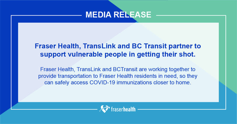 Fraser Health Authority on LinkedIn: Fraser Health, TransLink and ... Fraser Health Authority on LinkedIn: Fraser Health, TransLink and ...