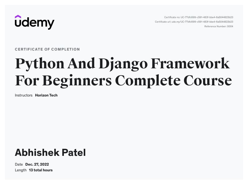Abhishek patel on LinkedIn: #python #django #pythondeveloper # ... Abhishek patel on LinkedIn: #python #django #pythondeveloper # ...