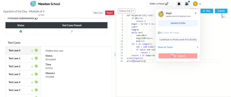 Sejal Kumari on LinkedIn: #python #30daysofcode #community #coding # ... Sejal Kumari on LinkedIn: #python #30daysofcode #community #coding # ...