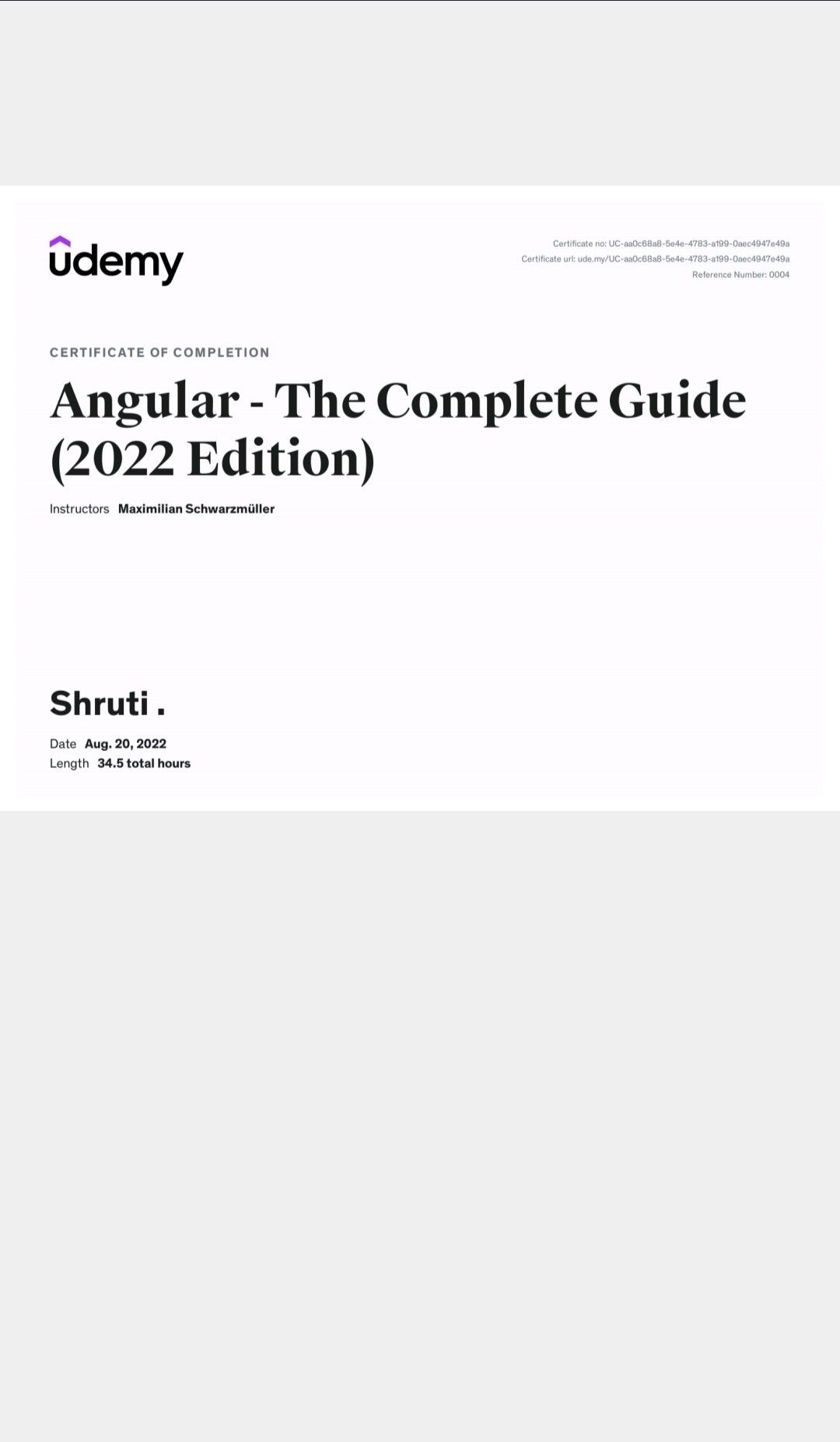 SHRUTI . on LinkedIn: #angular #udemy SHRUTI . on LinkedIn: #angular #udemy