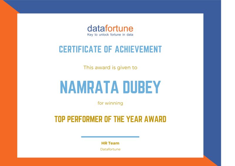 Namrata Dubey on LinkedIn: #datafortune #achievements #experience Namrata Dubey on LinkedIn: #datafortune #achievements #experience
