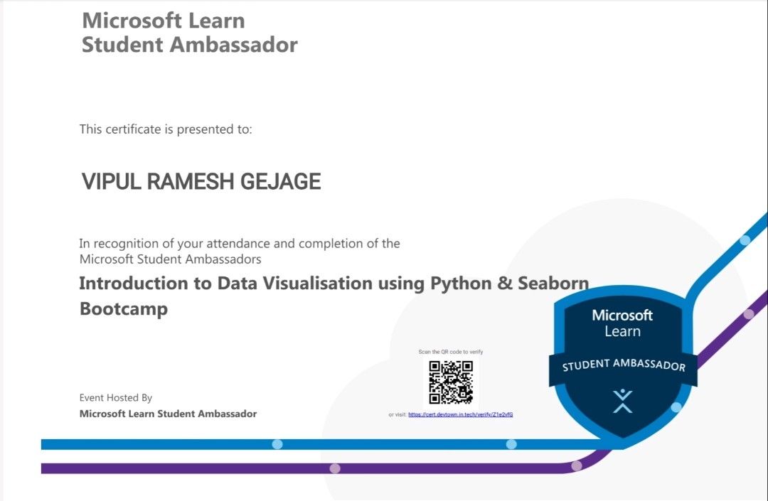 Vipul Gejage on LinkedIn: #data #microsoft #microsoftlearn #python # ... Vipul Gejage on LinkedIn: #data #microsoft #microsoftlearn #python # ...
