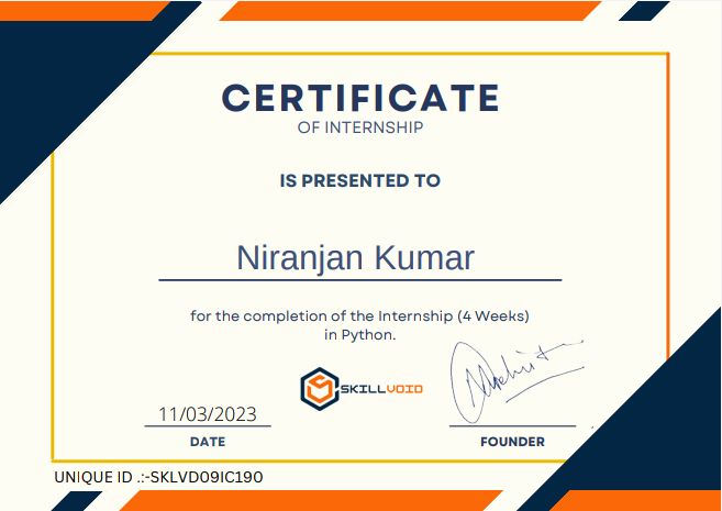 NIRANJAN KUMAR on LinkedIn: python Basic to Advance course &project NIRANJAN KUMAR on LinkedIn: python Basic to Advance course &project
