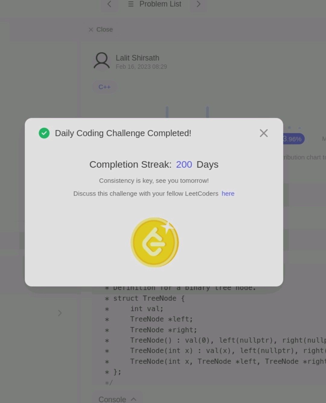 Lalit Shirsath on LinkedIn: #leetcode #dsa #coding #problemsolving Lalit Shirsath on LinkedIn: #leetcode #dsa #coding #problemsolving