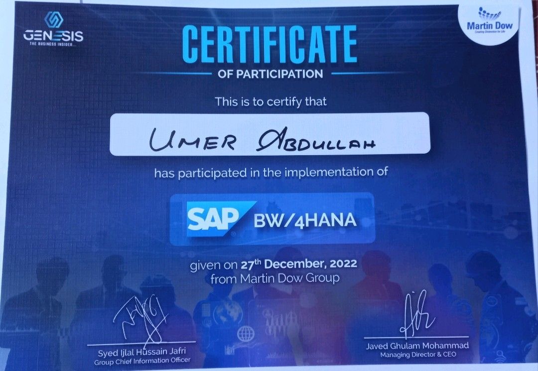 Muhammad Umer Abdullah CSCP, MBA (SCM) on LinkedIn: Martin Dow Limited ... Muhammad Umer Abdullah CSCP, MBA (SCM) on LinkedIn: Martin Dow Limited ...