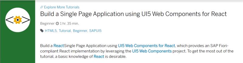 SAP Developers on LinkedIn: Tutorial: Build a Single Page Application ... SAP Developers on LinkedIn: Tutorial: Build a Single Page Application ...