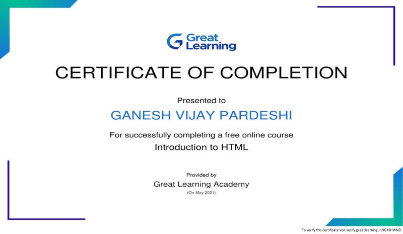 Ganesh Pardeshi on LinkedIn: #elearning #greatlearningplatform #html # ... Ganesh Pardeshi on LinkedIn: #elearning #greatlearningplatform #html # ...