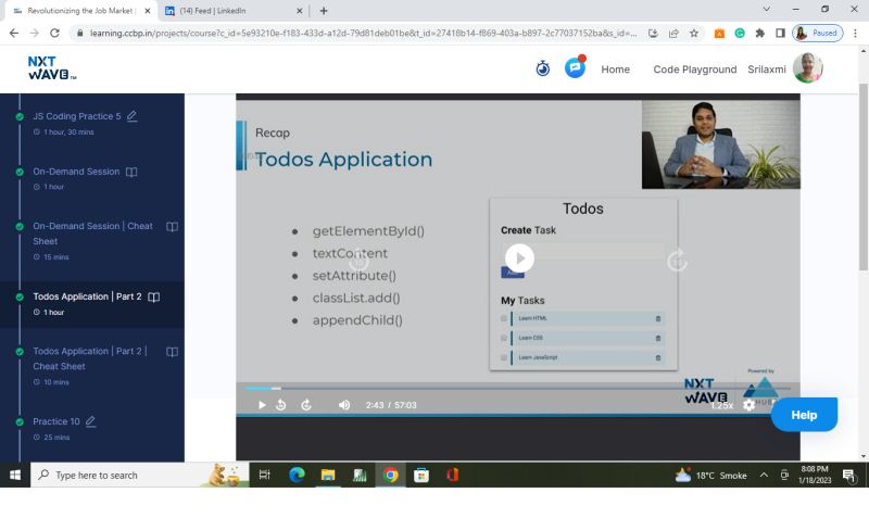 Srilaxmi Racharla on LinkedIn: #todos #html #css #javascript ... Srilaxmi Racharla on LinkedIn: #todos #html #css #javascript ...