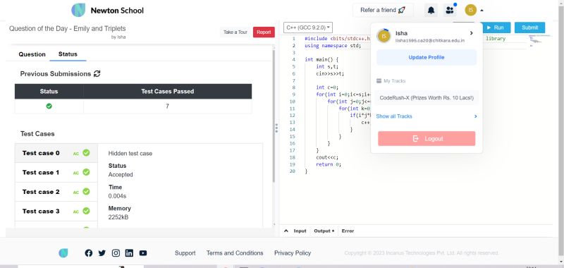 Isha Khurana on LinkedIn: #cpp #day5 #30daysofcode #community #coding # ... Isha Khurana on LinkedIn: #cpp #day5 #30daysofcode #community #coding # ...