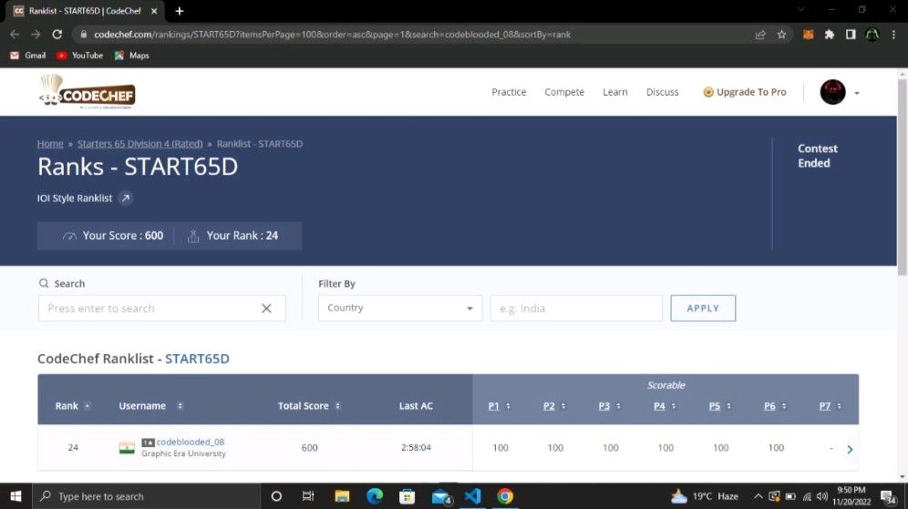 Rohan Pandey on LinkedIn: #codechef #codechef #competitiveprogramming # ... Rohan Pandey on LinkedIn: #codechef #codechef #competitiveprogramming # ...
