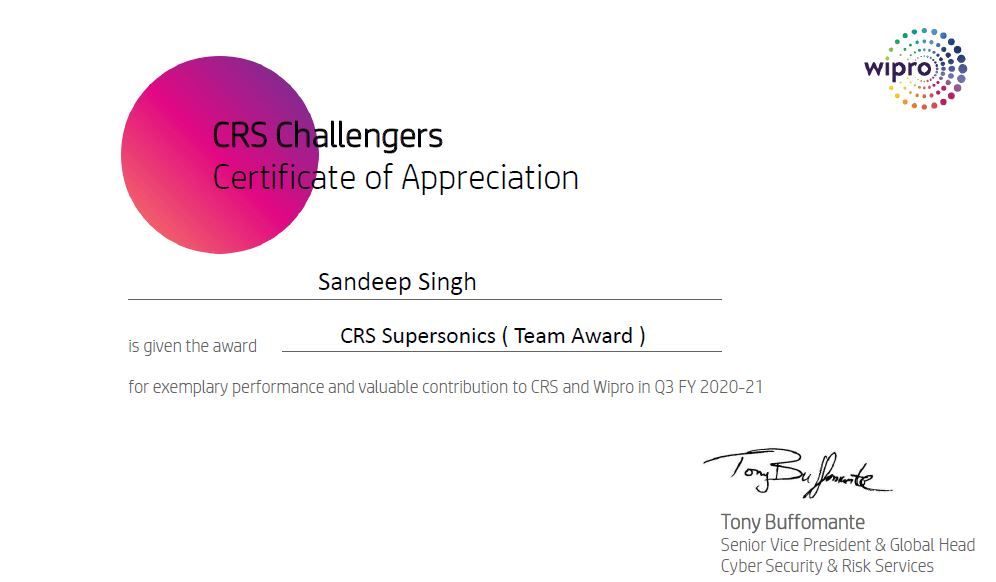 Sandeep Rawat on LinkedIn: Certificate of Appreciation Sandeep Rawat on LinkedIn: Certificate of Appreciation