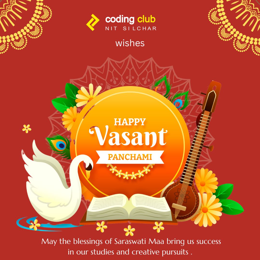 Coding Club NIT Silchar on LinkedIn: #saraswatipuja #codingclub Coding Club NIT Silchar on LinkedIn: #saraswatipuja #codingclub