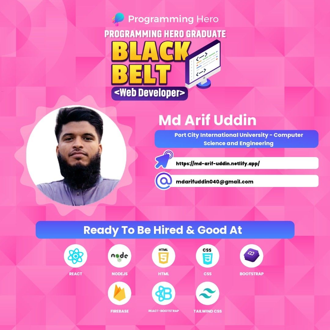 Md Arif Uddin on LinkedIn: #reactjs #html #css #javascript #bootstrap Md Arif Uddin on LinkedIn: #reactjs #html #css #javascript #bootstrap