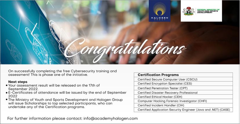 kenneth nwankwo on LinkedIn: #cybersecurity #training #halogen kenneth nwankwo on LinkedIn: #cybersecurity #training #halogen