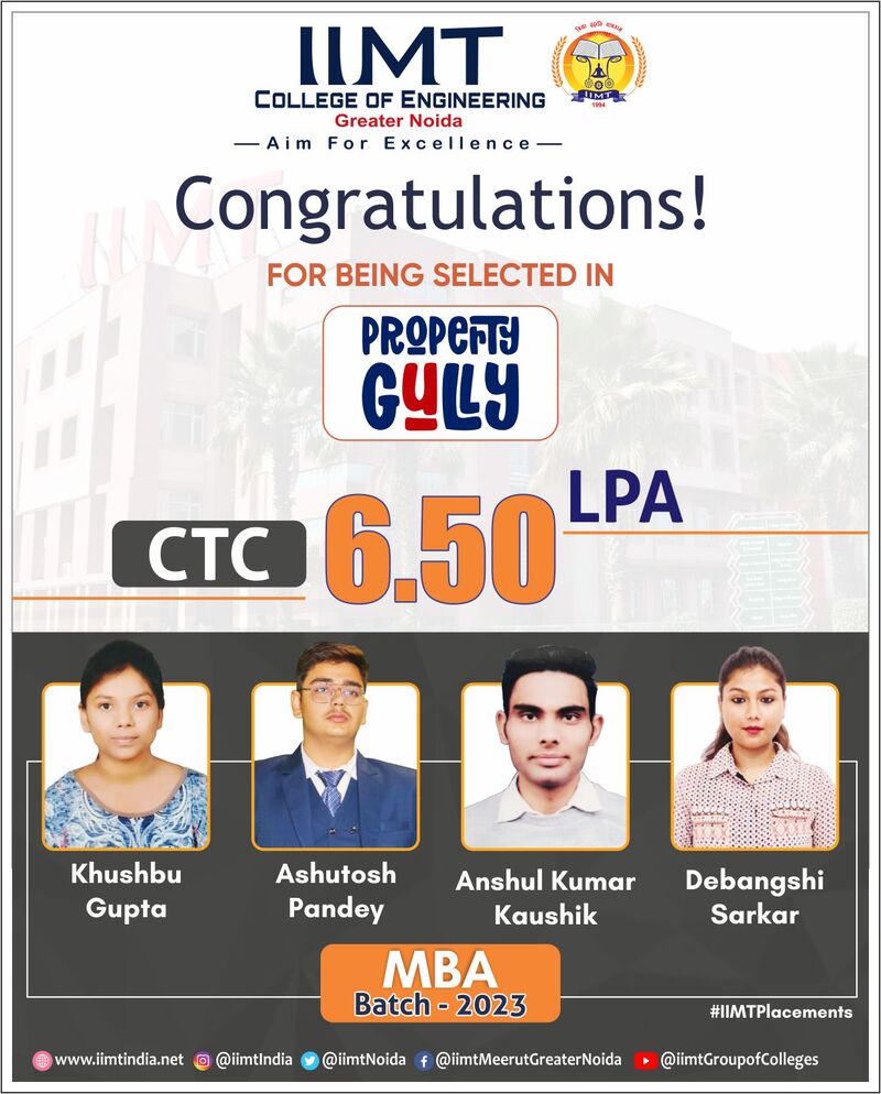 IIMT Group of Colleges on LinkedIn: #congratulations #placed #iimtian # ... IIMT Group of Colleges on LinkedIn: #congratulations #placed #iimtian # ...