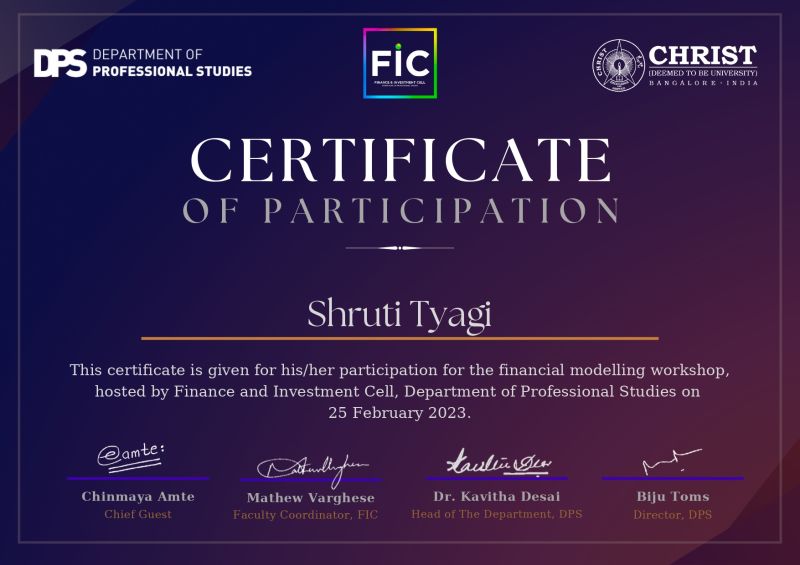 Shruti Tyagi on LinkedIn: #finance #career Shruti Tyagi on LinkedIn: #finance #career