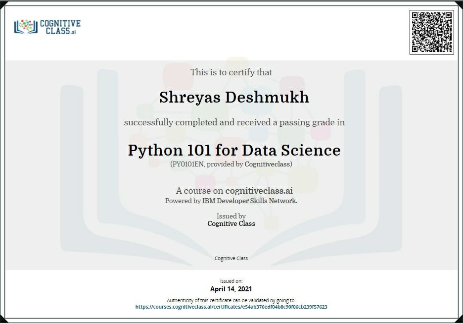 Shreyas Deshmukh on LinkedIn: #python #programming #datascience #ibm Shreyas Deshmukh on LinkedIn: #python #programming #datascience #ibm