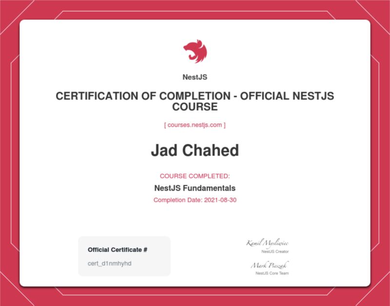 Jad CHAHED on LinkedIn: Backend journey start here 🚀 Jad CHAHED on LinkedIn: Backend journey start here 🚀