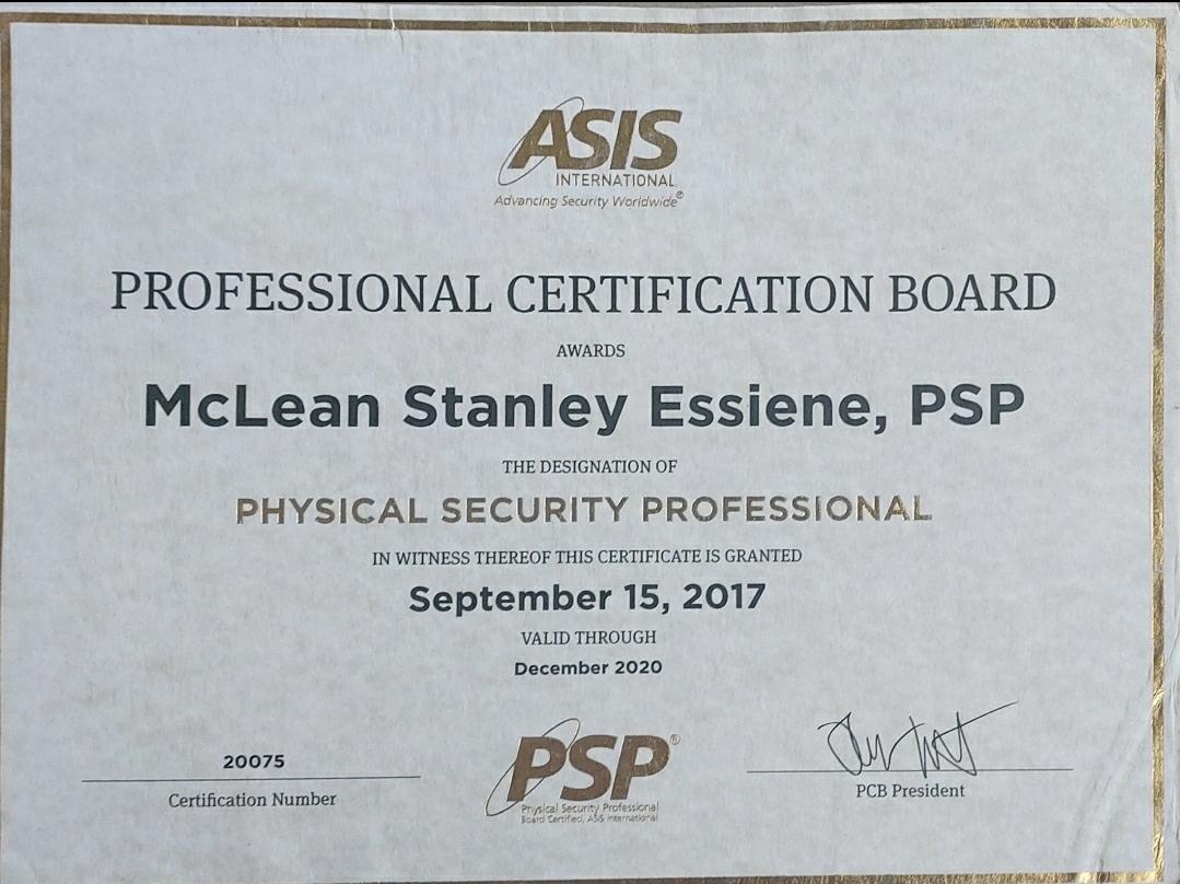 Dr. McLean S. Essiene CPP®, PCI®, PSP®, CCIP. Ph.D. on LinkedIn: Save ... Dr. McLean S. Essiene CPP®, PCI®, PSP®, CCIP. Ph.D. on LinkedIn: Save ...