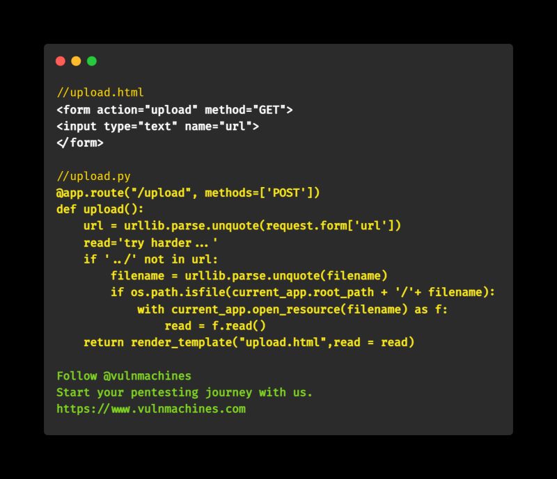 Vulnmachines on LinkedIn: #python #code #infosec #pentesting # ... Vulnmachines on LinkedIn: #python #code #infosec #pentesting # ...