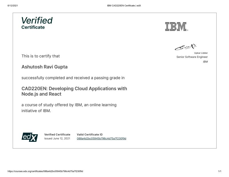 Ashutosh Gupta on LinkedIn: #react #cloud Ashutosh Gupta on LinkedIn: #react #cloud