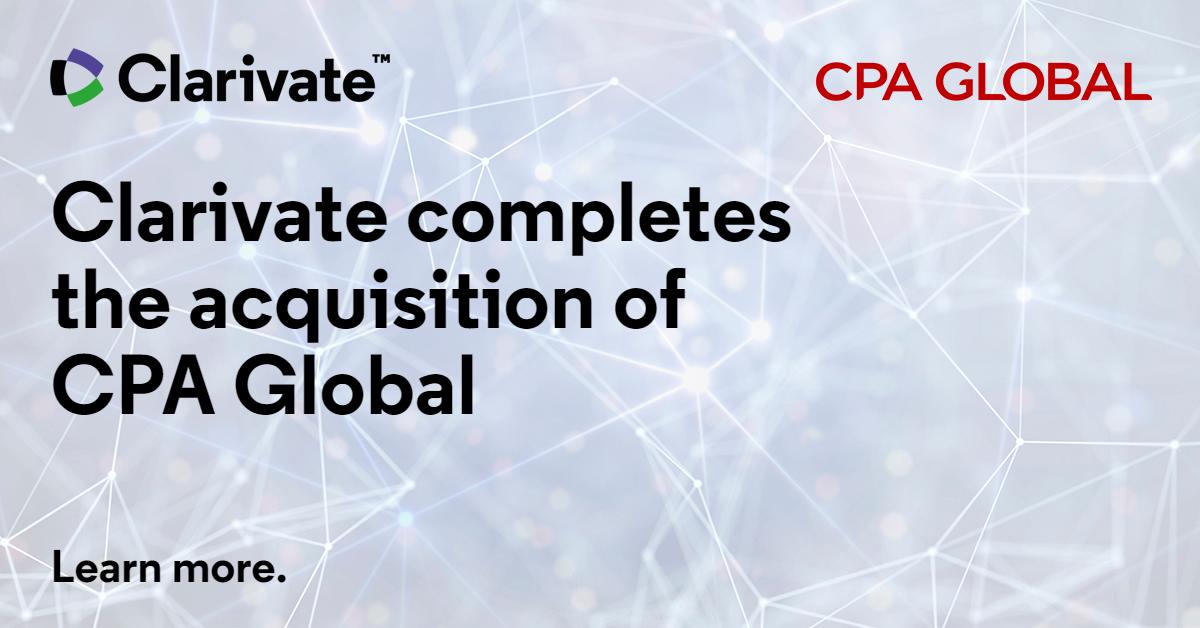 Clarivate on LinkedIn: #clarivatecpaglobal Clarivate on LinkedIn: #clarivatecpaglobal